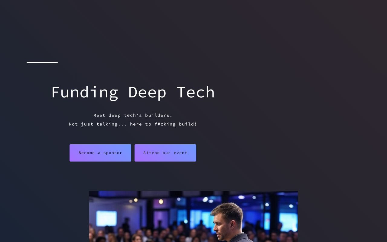 Funding Deep Tech